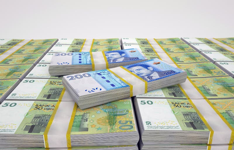 Money of Morocco. 200 and 50 Dirhams. the Economy of Morocco Stock ...