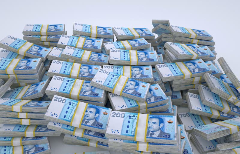 Money Morocco. 200 Moroccan Dirhams. Morocco`s Economy Stock Photo ...
