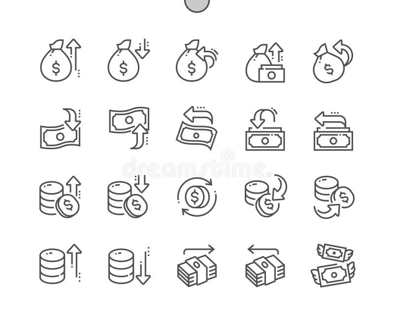 Money Movement. Business and Finance Stock Vector - Illustration of payment, exchange: 260608425