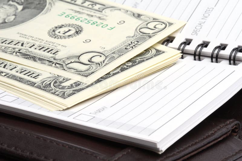 Money And Notebook Picture. Image: 4414139