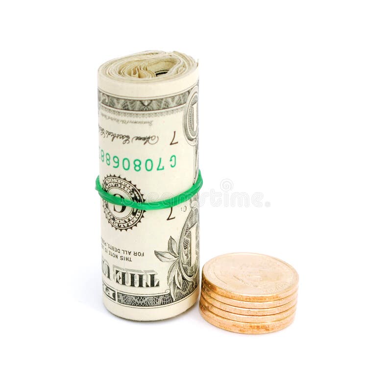 Money notes and coins stock photo. Image of european - 18511994