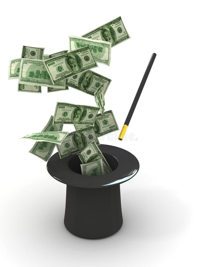 Magic Money stock illustration. Illustration of money - 23500054