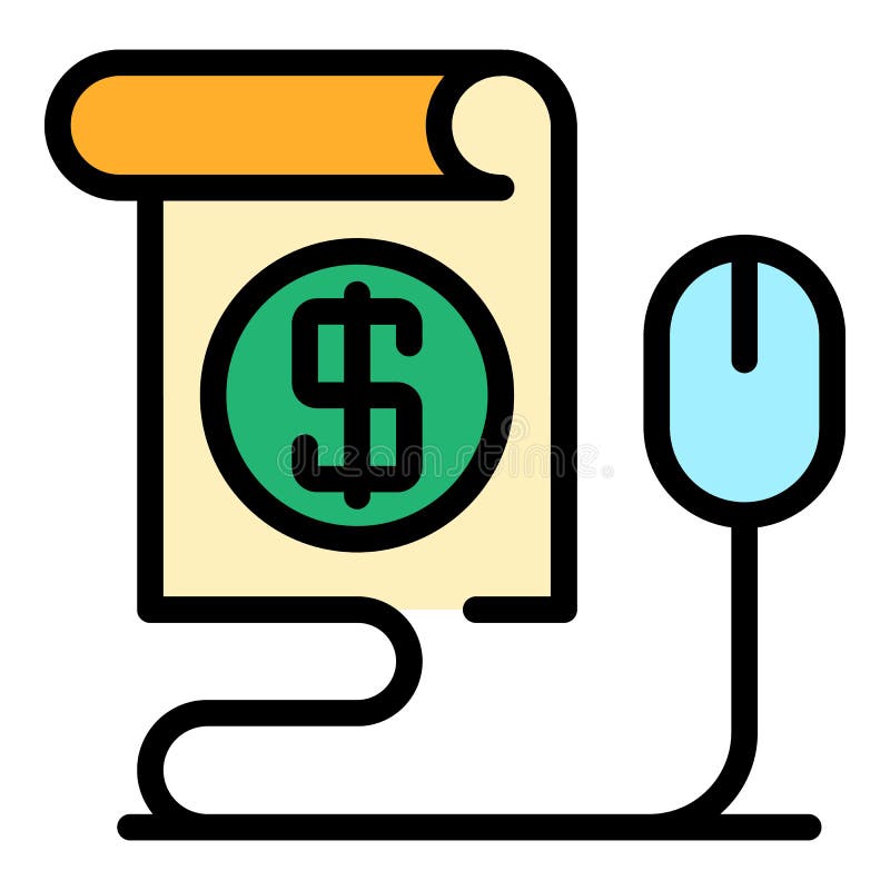 Money Offer Icon Color Outline Vector Stock Vector - Illustration of ...
