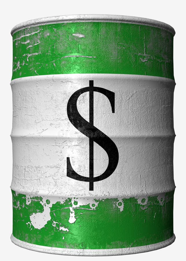 Money oil barrel stock illustration. Illustration of gasoline - 8253500
