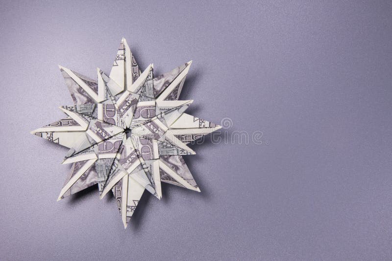 Money Origami snowflake stock image. Image of life, fold - 78278845