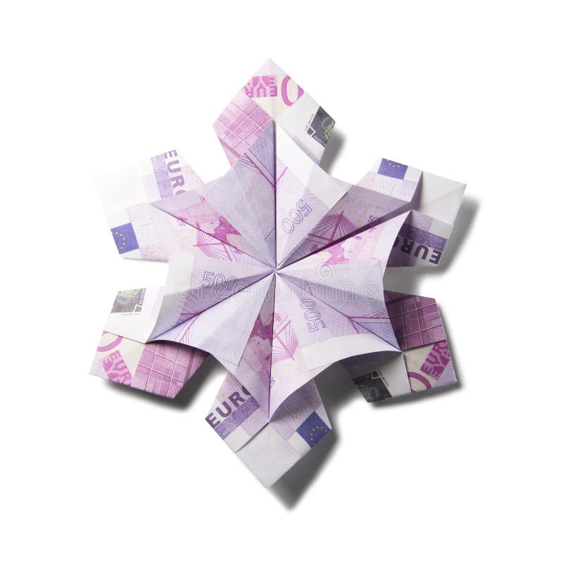 Money Origami snowflake stock photo. Image of gift, construction - 80476248