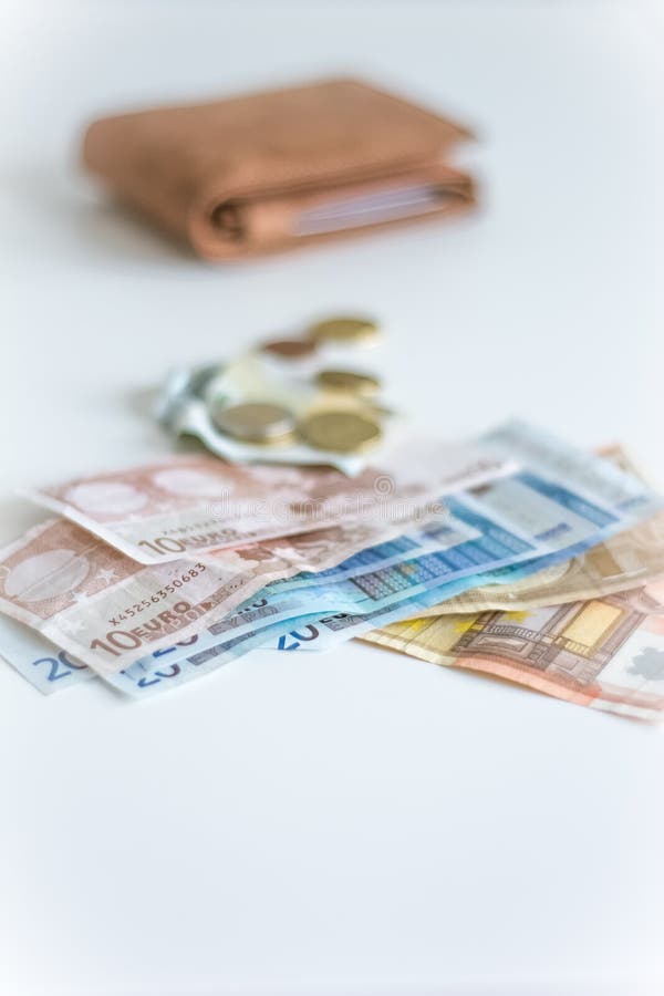 Money out of wallet. stock photo. Image of dollar, change - 43671578