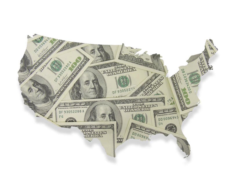 Money Overlaying the United States Stock Photo - Image of profit, bills ...