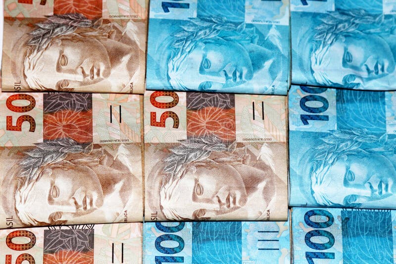 Money Packs with 50 and 100 Notes Stock Image - Image of banco ...