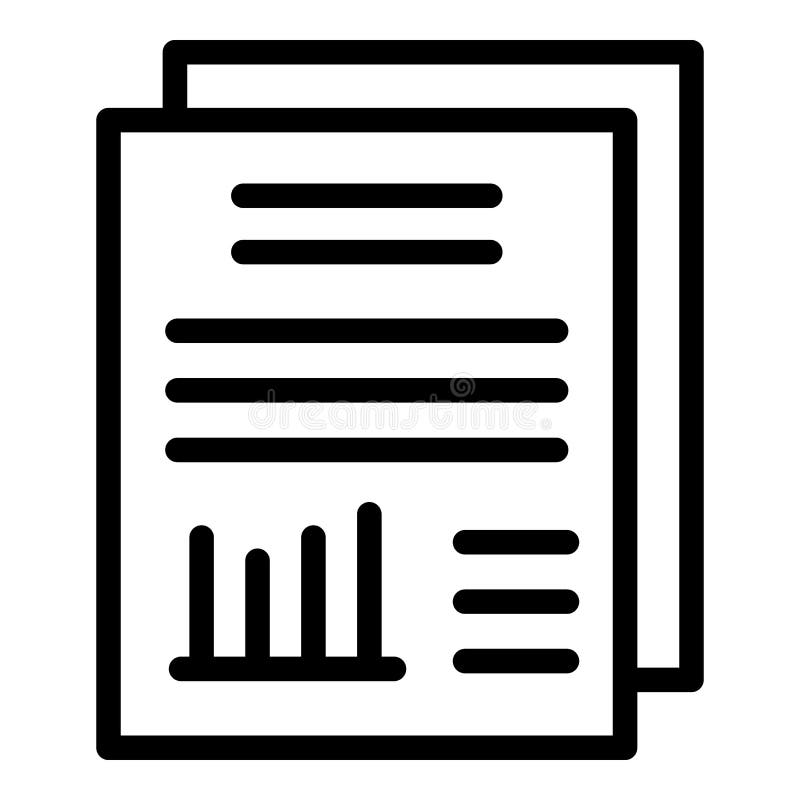 Money Papers Icon Outline Vector. Work Job Stock Vector - Illustration ...