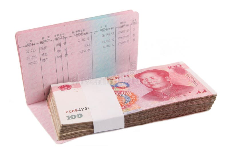 Bank account and RMB. stock photo. Image of encash, cost - 8091064