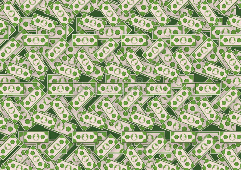 Money Pattern Background Wallpaper Design Layout Stock Illustration ...