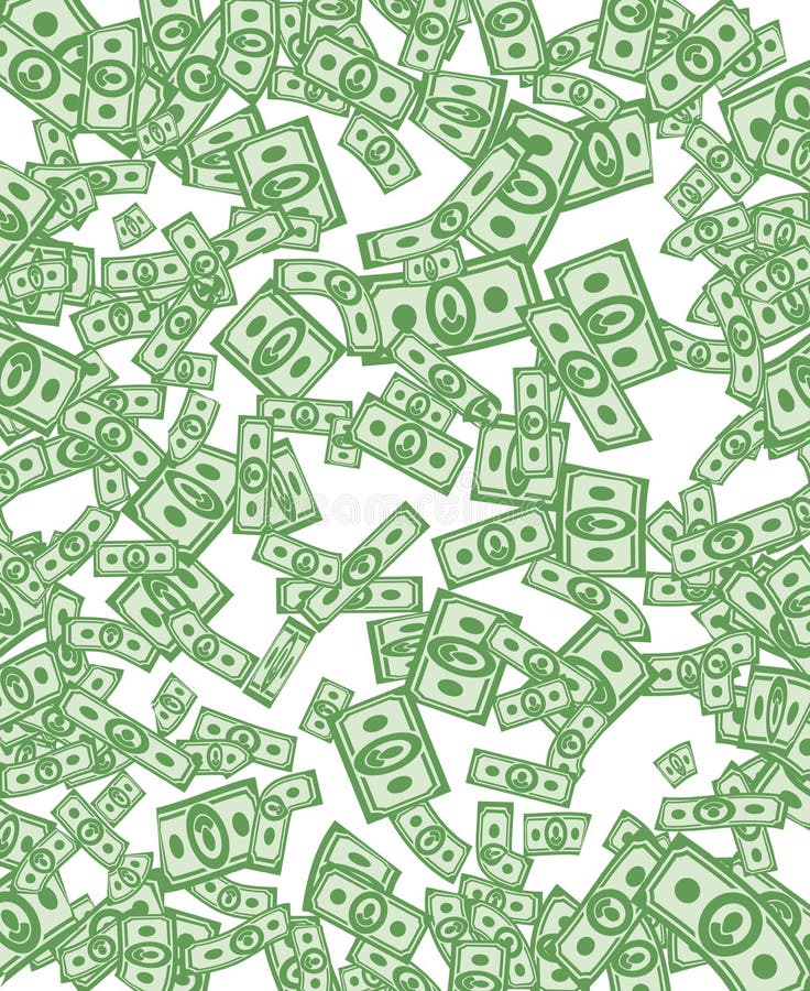Money Pattern. Money Background from Dollars Stock Illustration ...