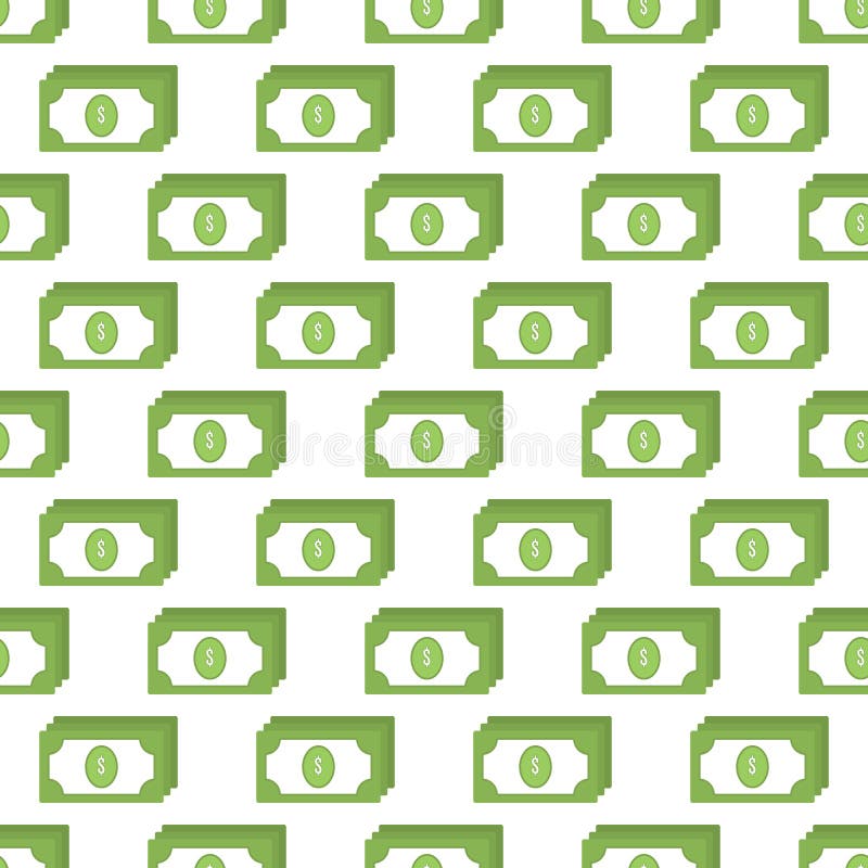Money pattern seamless stock vector. Illustration of green - 78832530