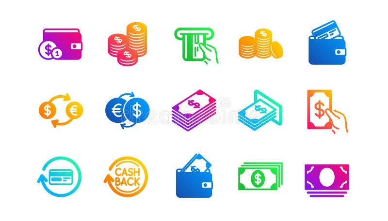 Money and Payment Icons. Cash, Wallet and Coins. Classic Icon Set ... Money and Payment Icons. Cash, Wallet and Coins. Classic Icon Set ...
