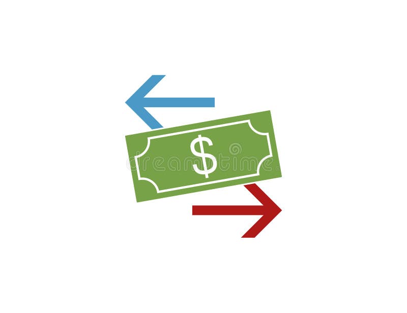 Money Payment Transfer Icon. Vector Illustration. Flat Design Stock ...