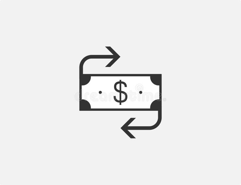 Money Payment Transfer Icon. Vector Illustration. Flat Design Stock ...