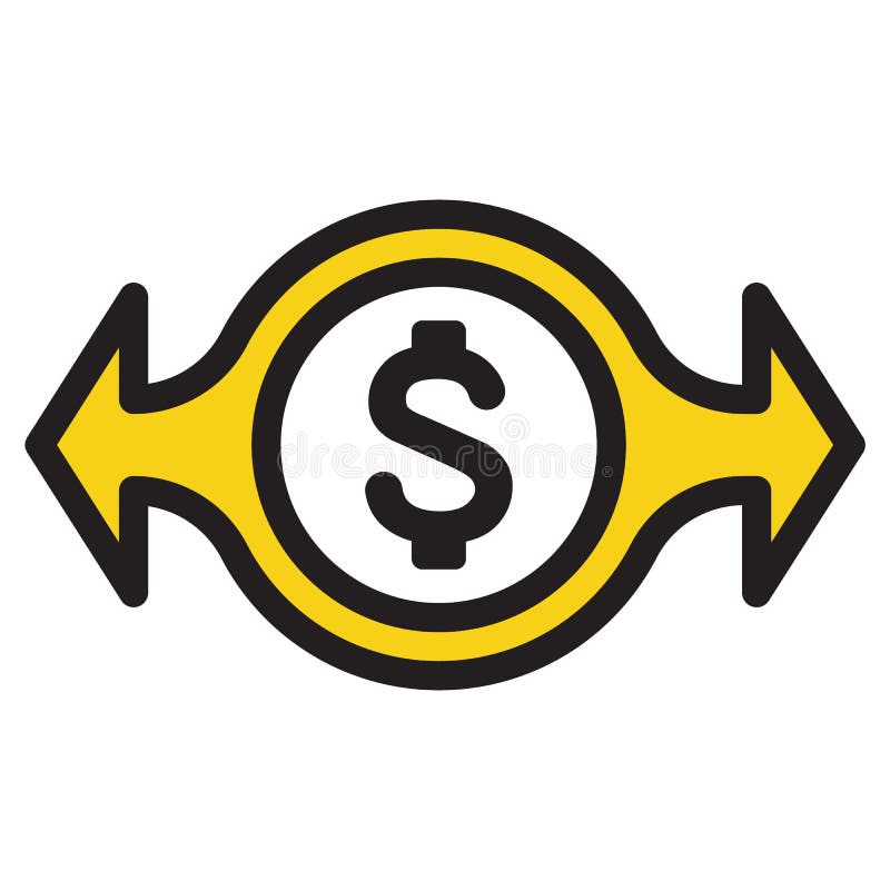 Money Payment Transfer Line Icon. Fast Cash Vector Illustration Stock ...
