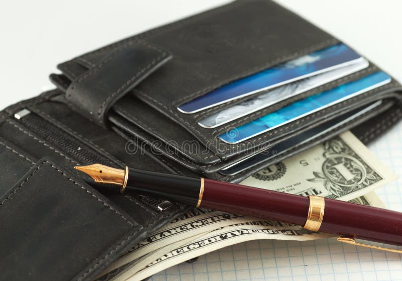 Money and pen stock image. Image of classic, equipment - 78509097