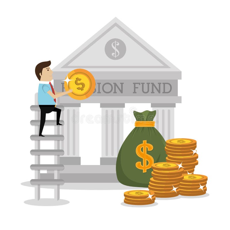 Money pension fund stock illustration. Illustration of invest - 64978043