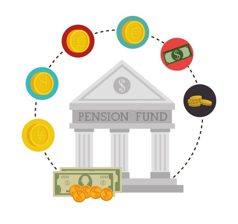 Money pension fund stock illustration. Illustration of fund - 64979142