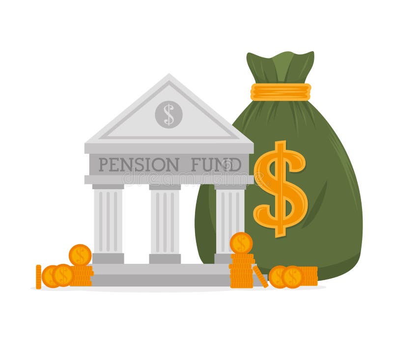 Money pension fund stock illustration. Illustration of coins - 64979183