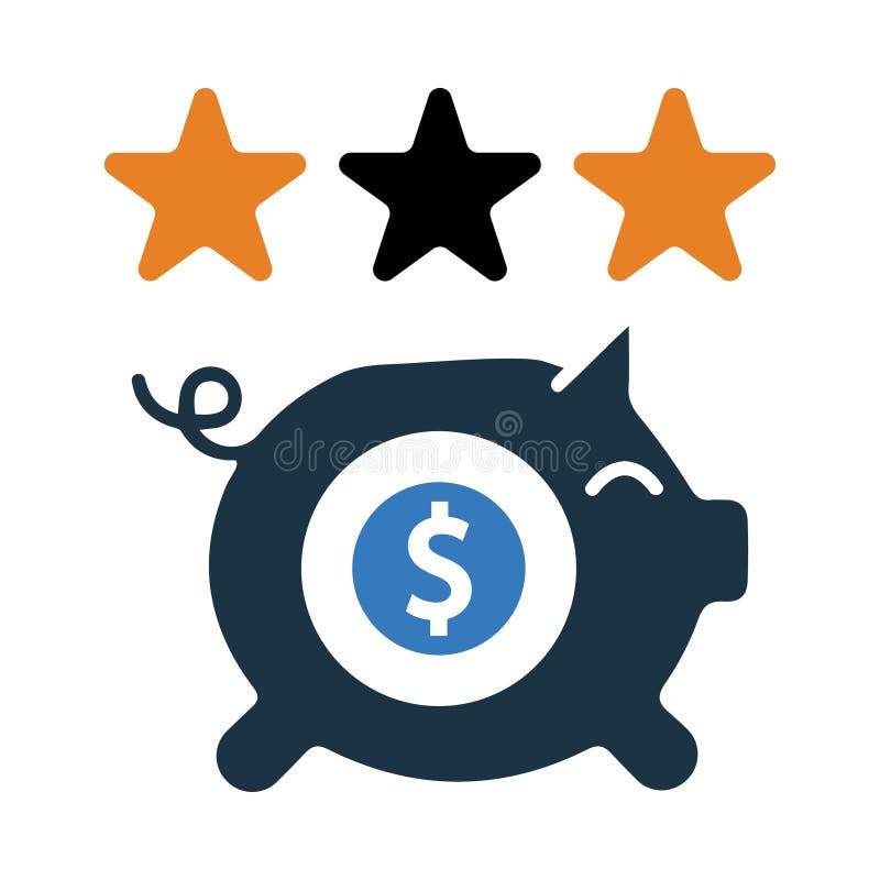 Money, Piggy , Star, Piggy Bank Icon Stock Vector - Illustration of ...