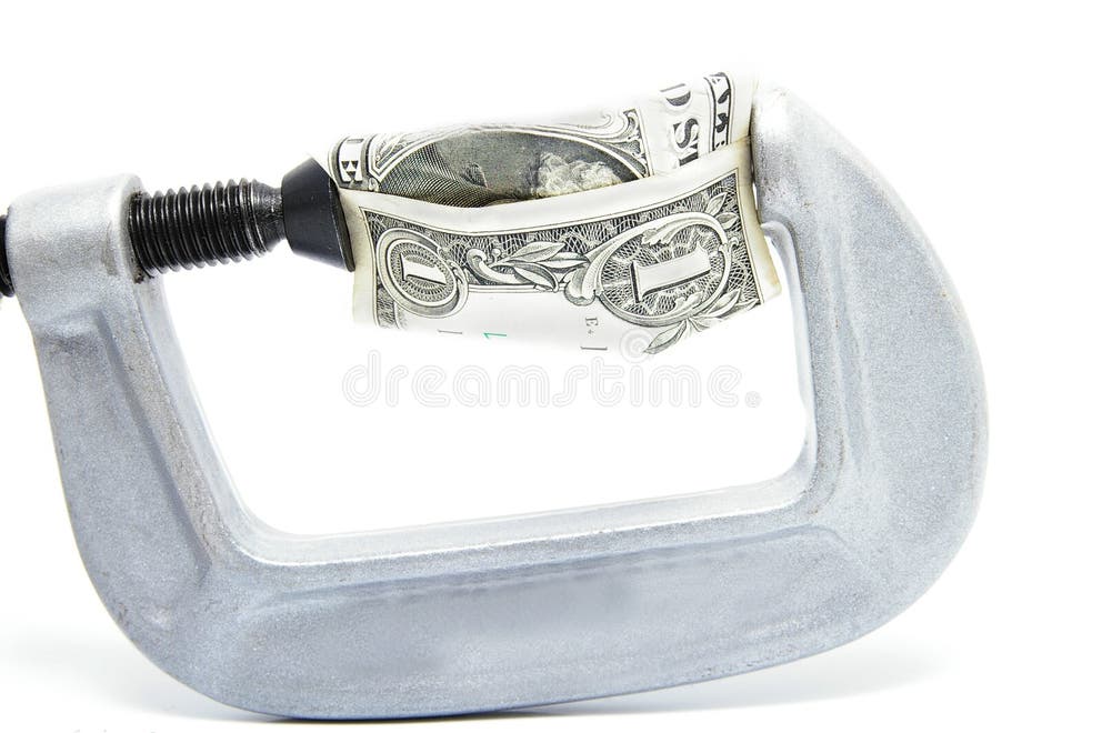 Money pinch stock image. Image of crush, bankrupt, tighten - 18304535
