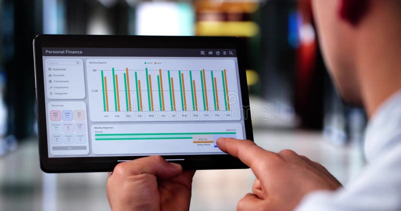 Money Planning Budget Tracker App Stock Photo - Image of online, money ...