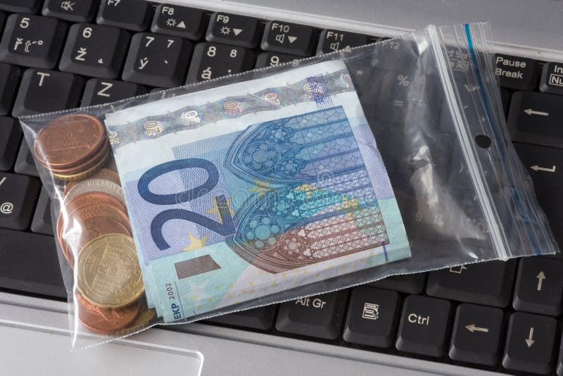 Money in plastic bag stock image. Image of finance, change - 7246727