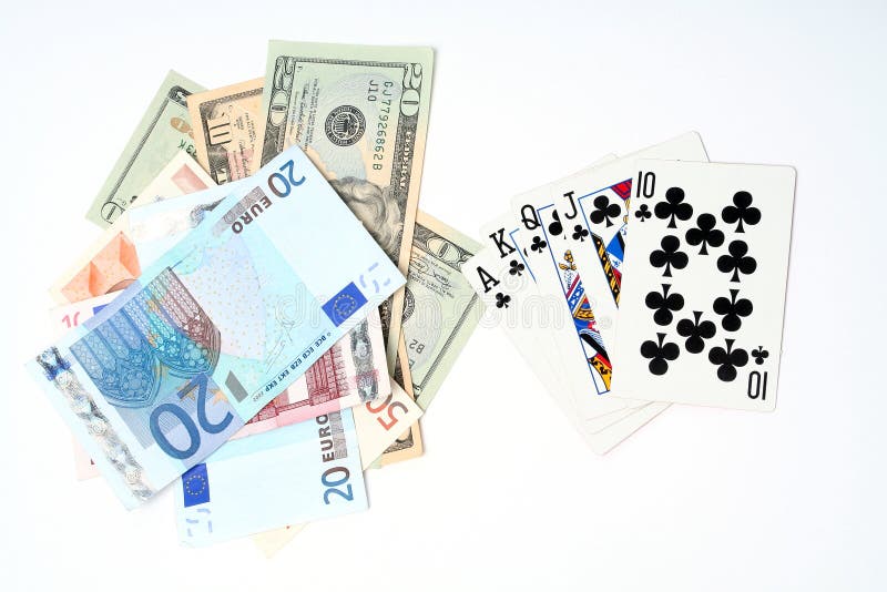 Money playing cards stock photo. Image of flush, casino - 2710896