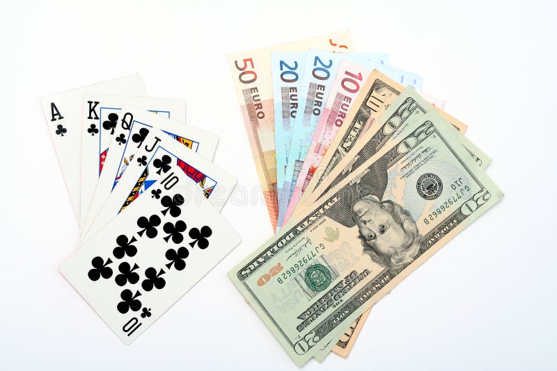 Money playing cards stock image. Image of blackjack, isolated - 2710807