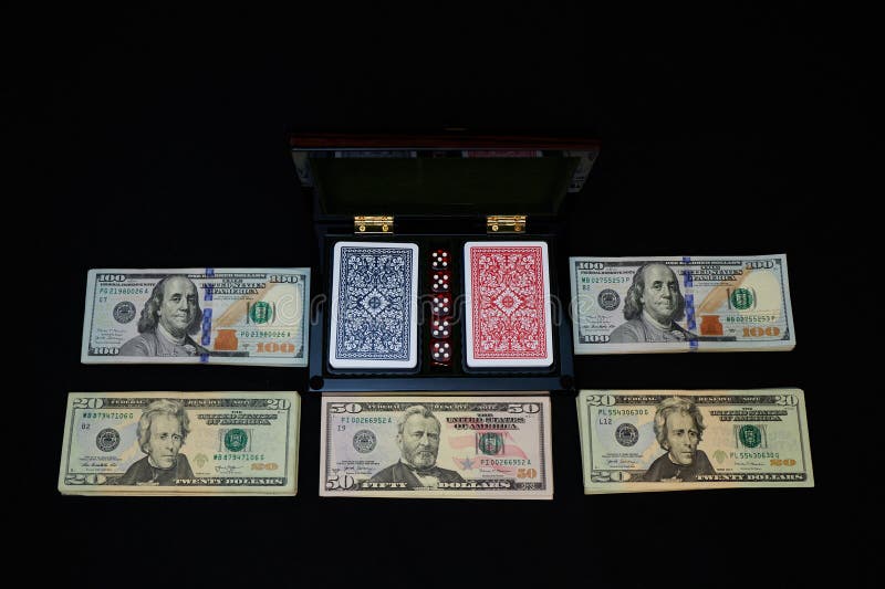 Money, playing cards stock photo. Image of entertainment - 282727464