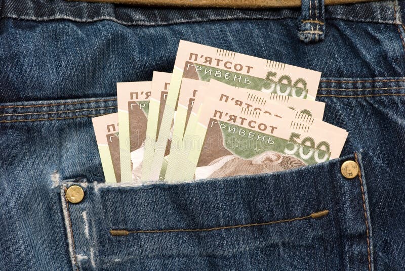 Money is in a pocket stock image. Image of income, finance - 14364135