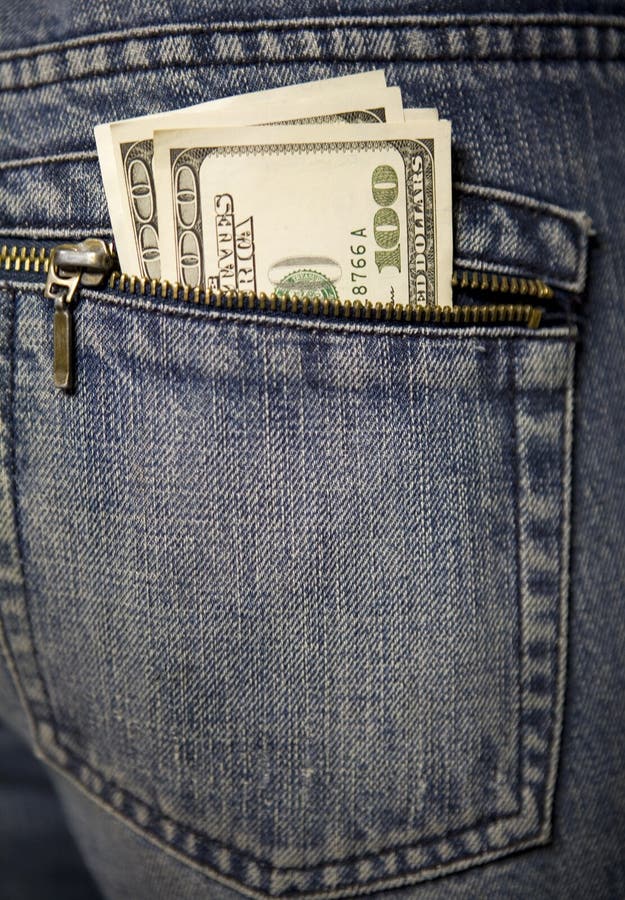 Money in the pocket stock image. Image of green, paying - 3026287