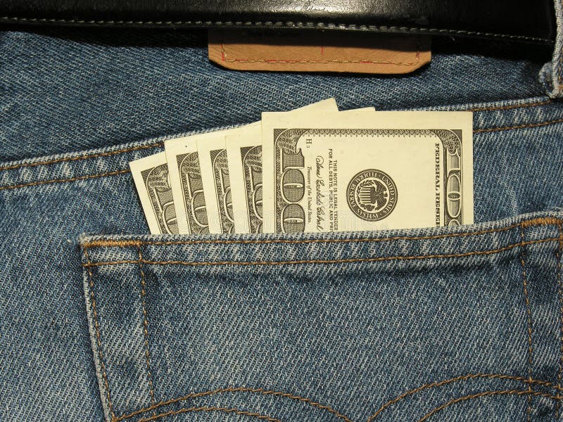 Money in the pocket stock image. Image of pickpocket, pocket - 3659669