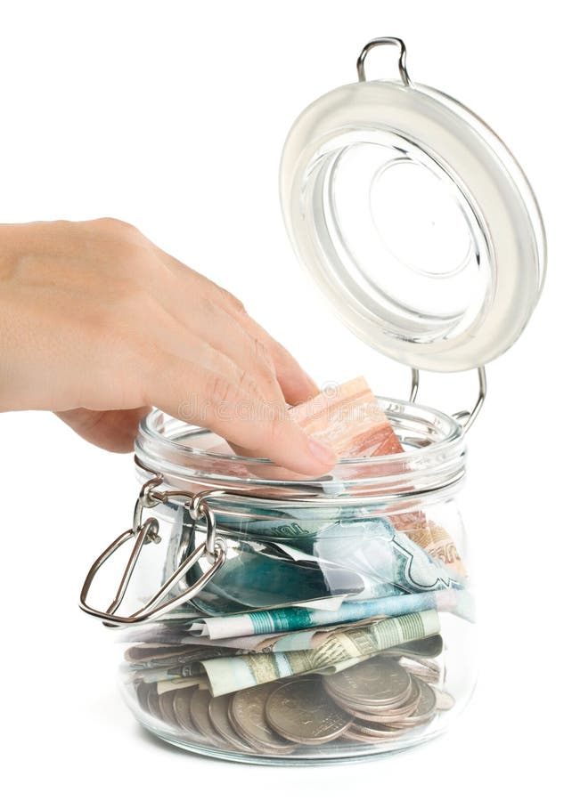 Money in a pot. stock image. Image of debt, crisis, cash - 7652239