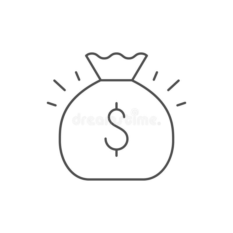 Money Pouch Illustration stock vector. Illustration of rich - 8028869