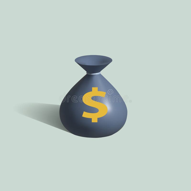 Money Pouch Illustration stock vector. Illustration of rich - 8028869