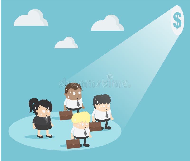 Money and Power Concept stock illustration. Illustration of metaphor ...