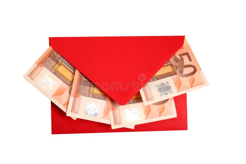 Money Wrapped in Red Ribbon Stock Photo - Image of gift, concept: 2311824