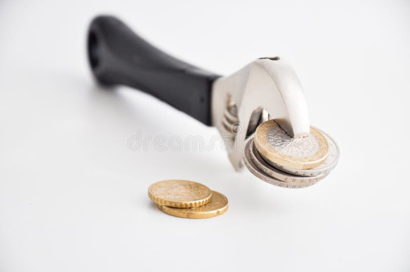 Money Pressure Leads To Savings Stock Image - Image of british, idea ...