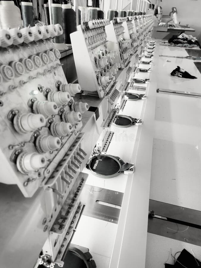 Money Printing Embroidery Machine Stock Image - Image of plant, petal ...