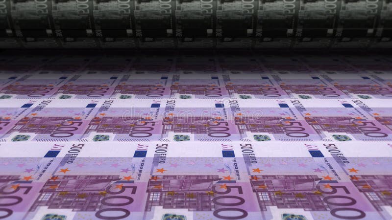 Money Printing Process Concept Illustration Stock Illustration ...