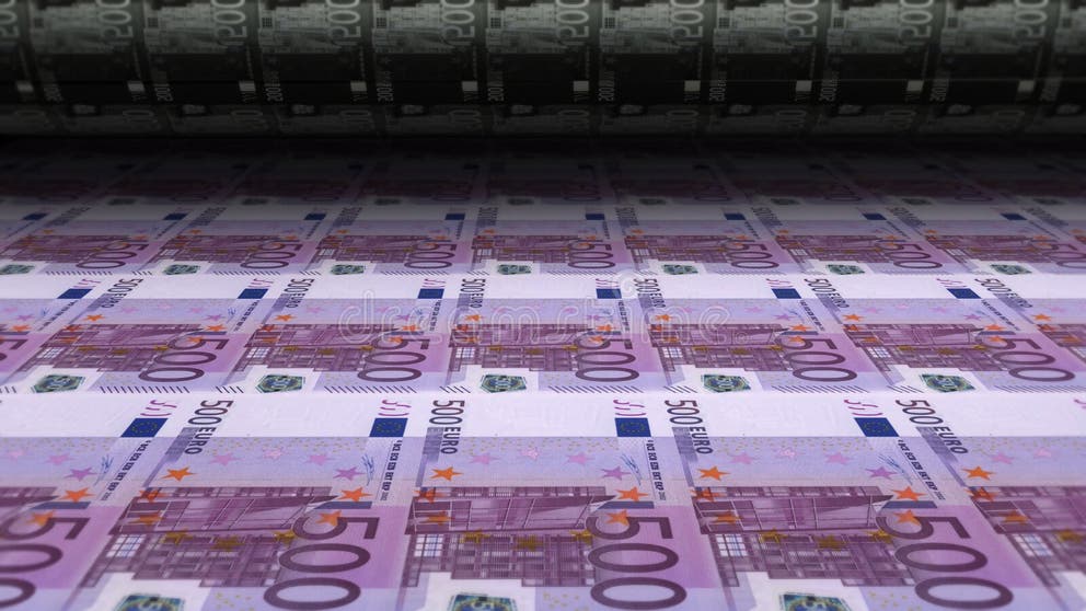 Money Printing Process Concept Illustration Stock Illustration ...