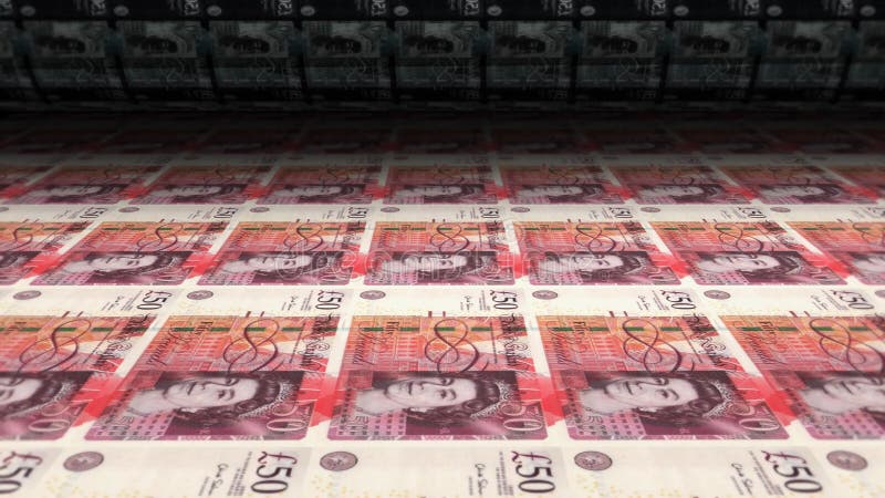 Money Printing Process Concept Illustration Stock Illustration ...