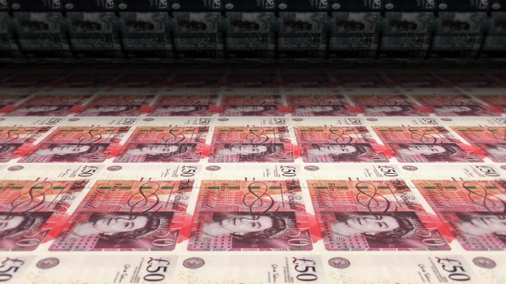 Money Printing Process Concept Illustration Stock Illustration ...