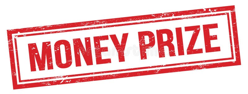 MONEY PRIZE Text on Red Grungy Vintage Stamp Stock Illustration ...