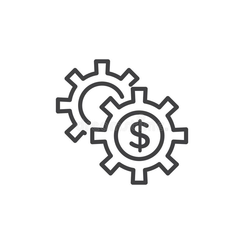 Money Processes Icon Set. Optimize Cost Expense Payroll Vector Symbol ...