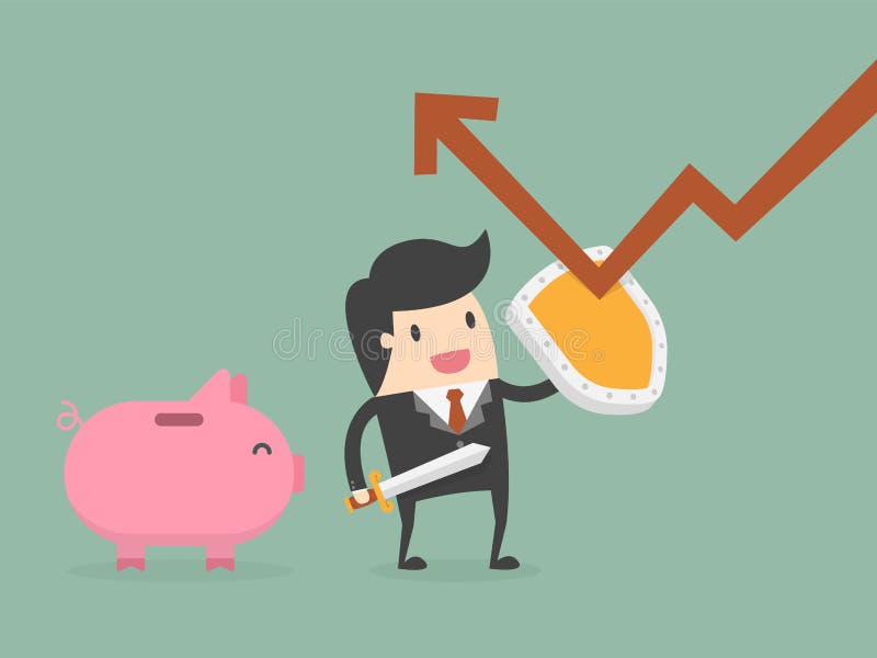 Money protection stock illustration. Illustration of insurance - 17862380